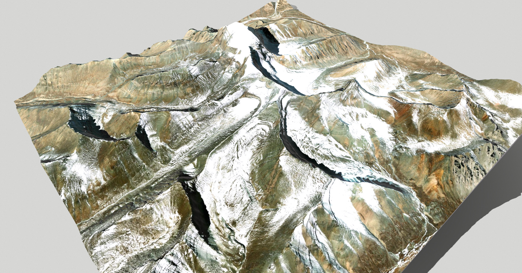 Mountain landscape Naqu Glacier Nepal 3D model | CGTrader