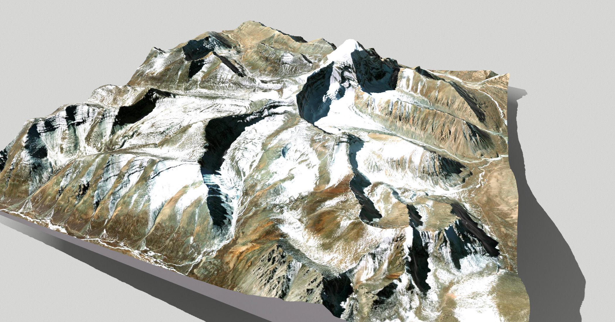 Mountain landscape Naqu Glacier Nepal 3D model | CGTrader