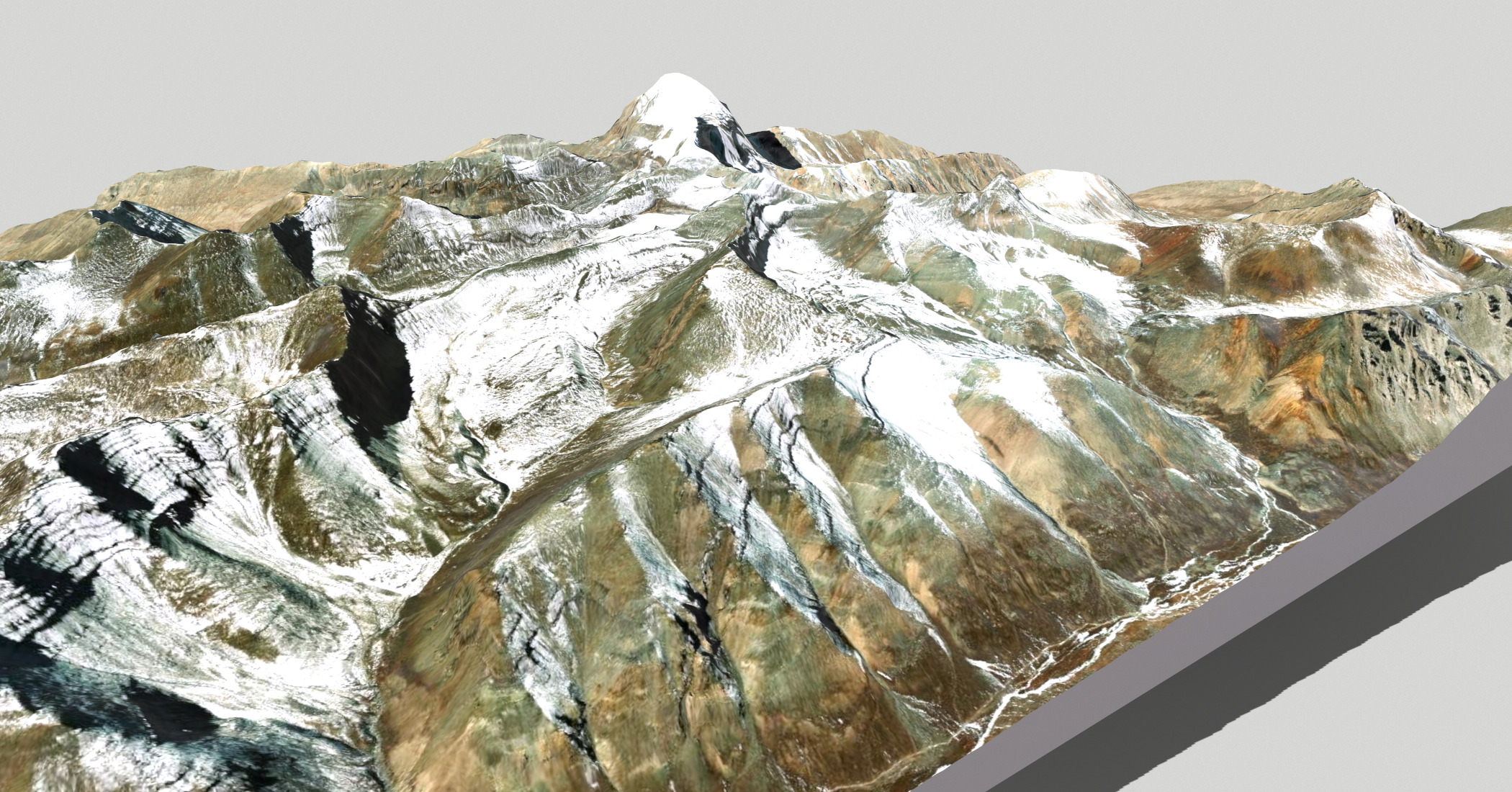 Mountain landscape Naqu Glacier Nepal 3D model | CGTrader