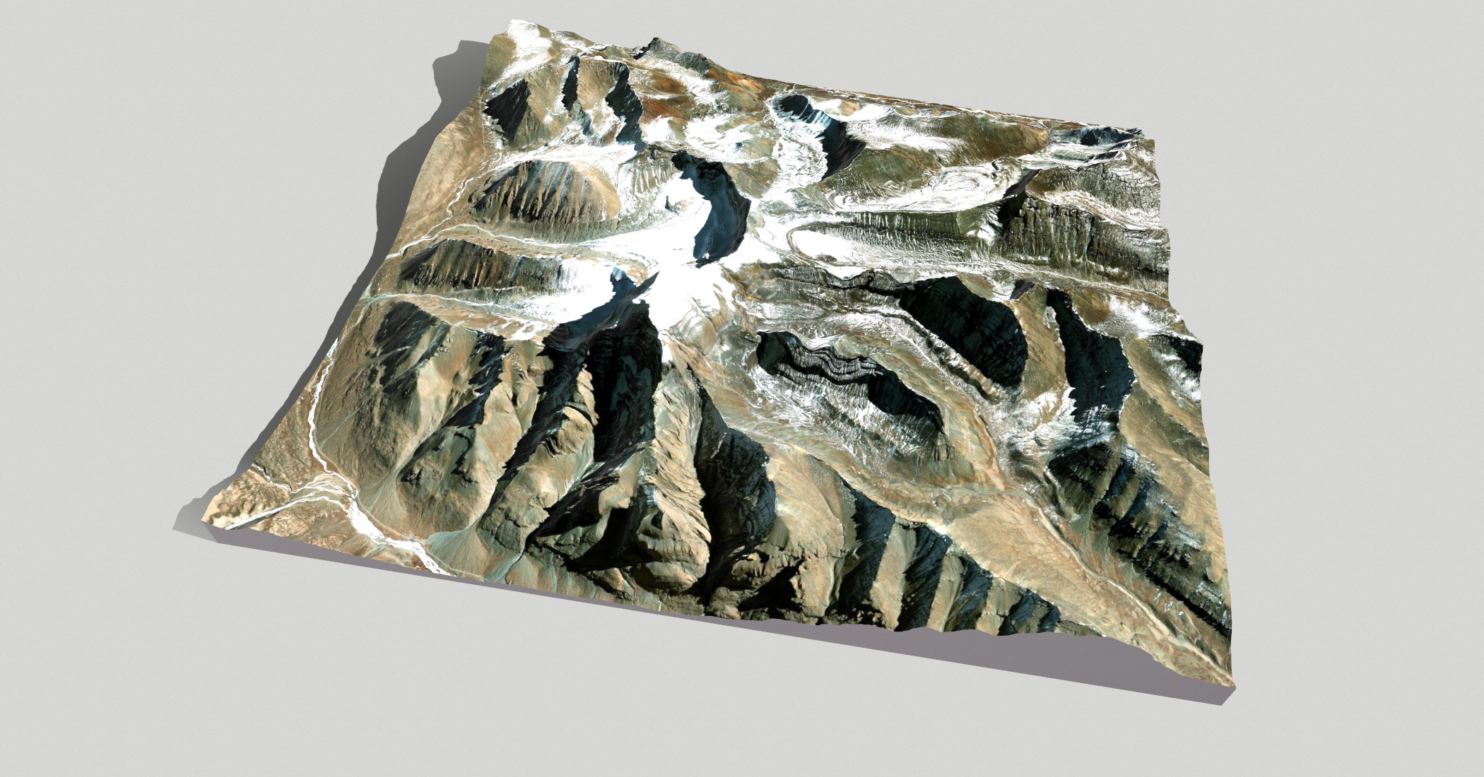 Mountain landscape Naqu Glacier Nepal 3D model | CGTrader