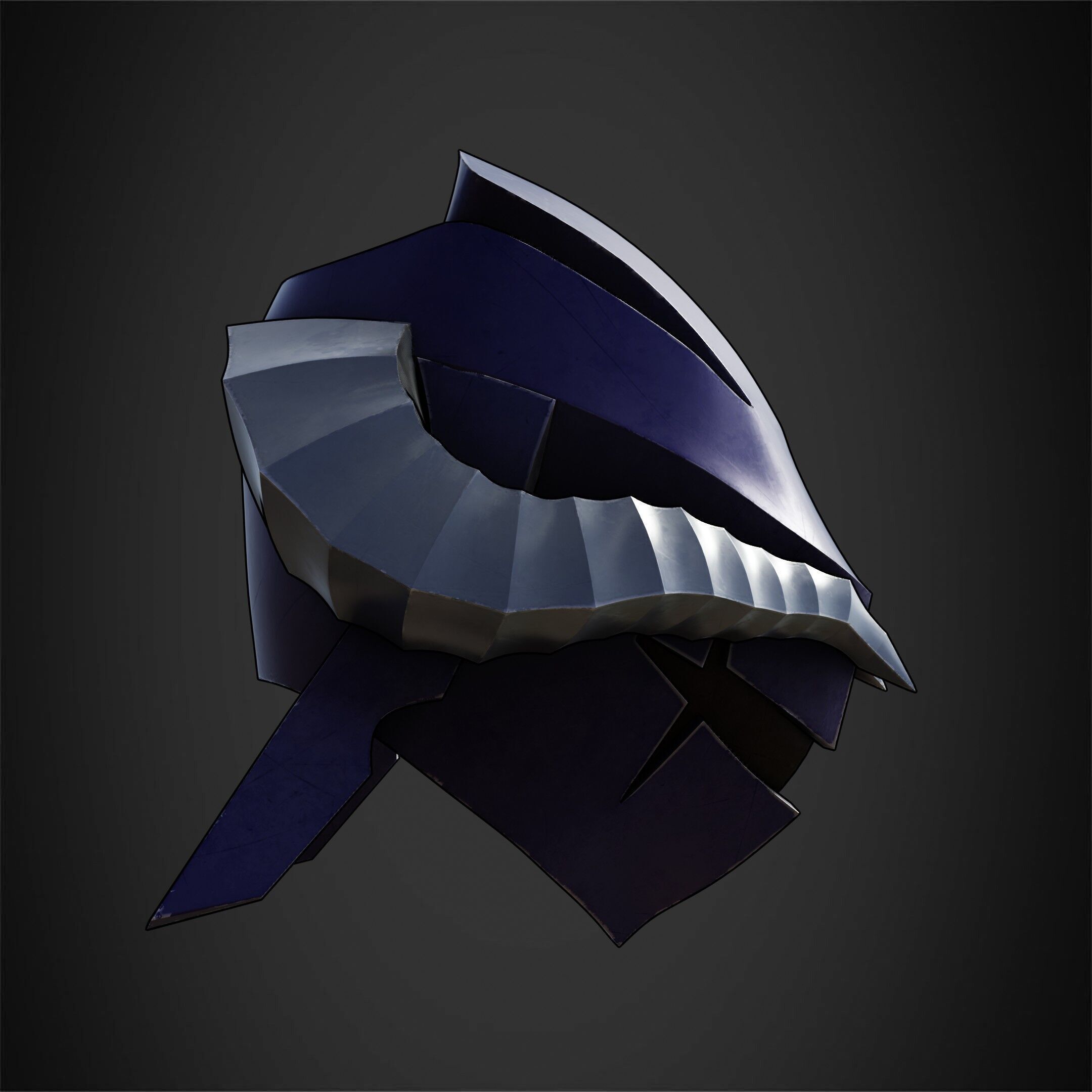 Overlord Albedo Helmet for Cosplay 3D model 3D printable | CGTrader