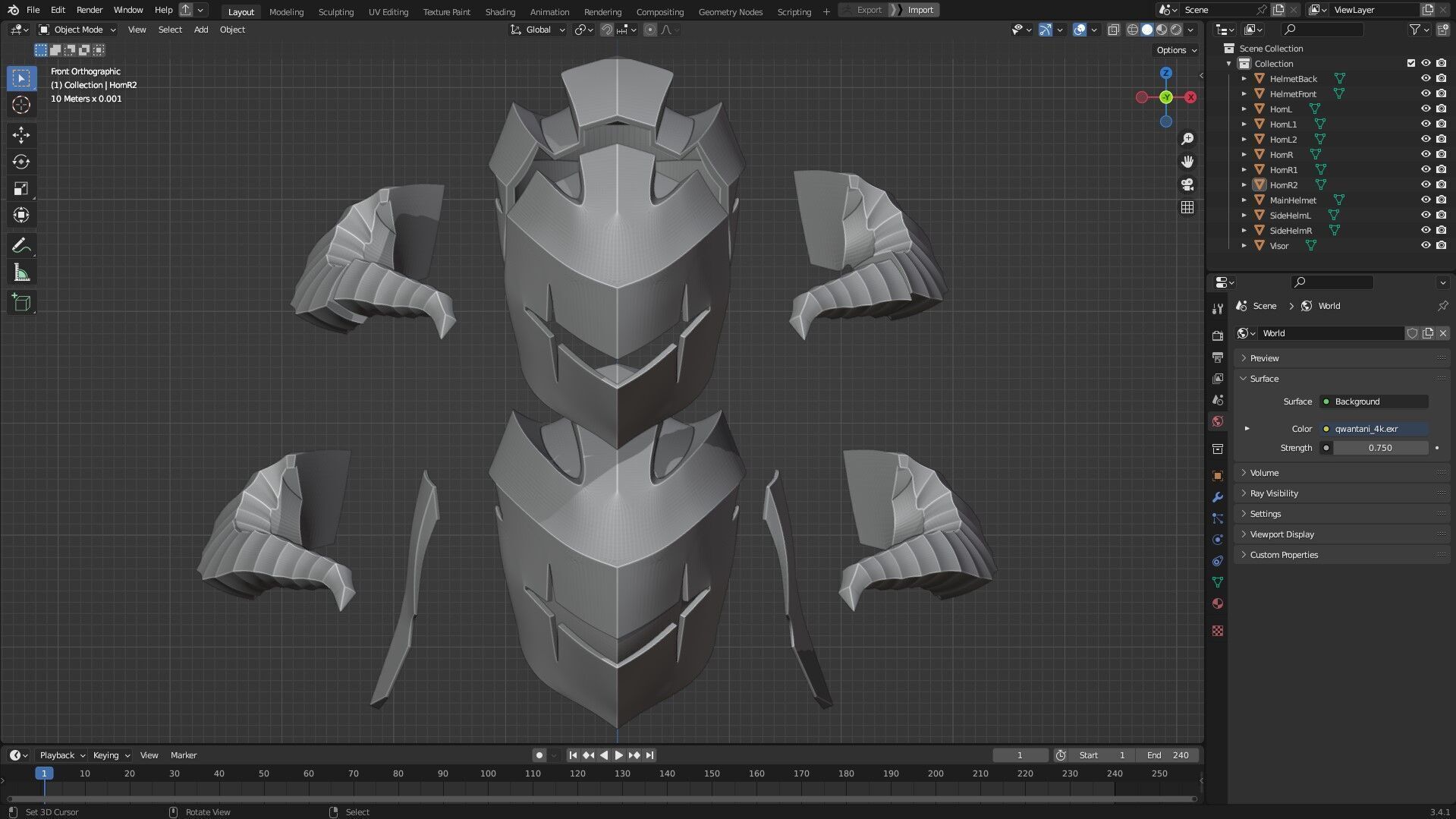 Overlord Albedo Helmet for Cosplay 3D model 3D printable | CGTrader