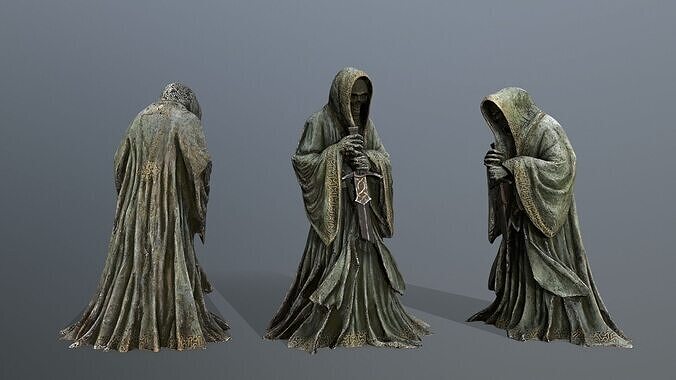 3D model Dark statue VR / AR / low-poly | CGTrader