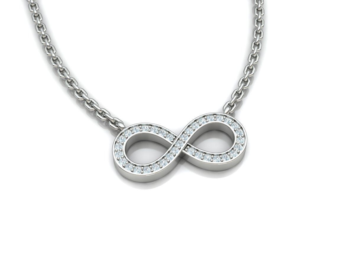 Infinity Endless Love Symbol Braclete or Necklace 3dmodel 3D model 3D ...