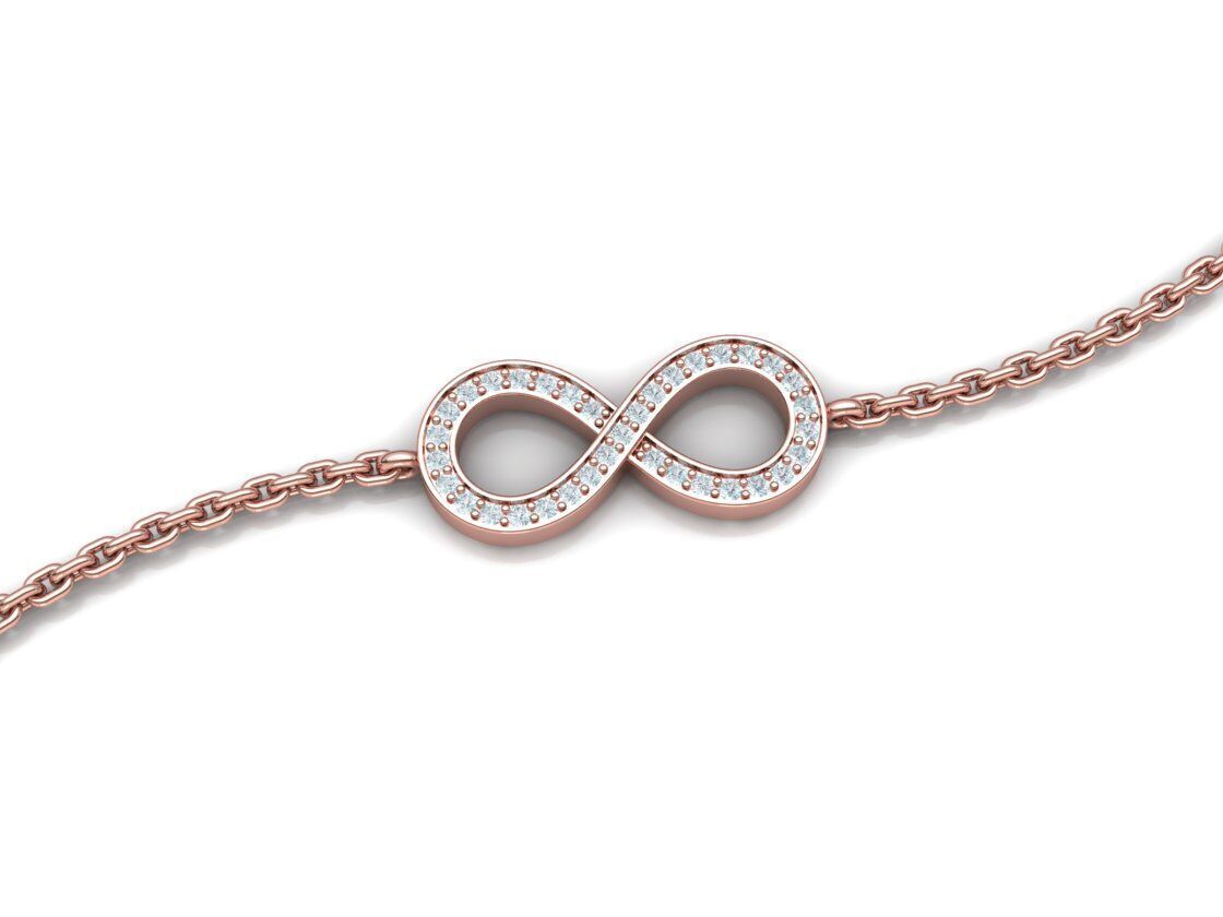 Infinity Endless Love Symbol Braclete or Necklace 3dmodel 3D model 3D ...
