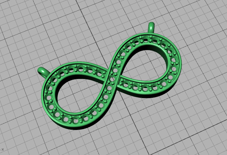 Infinity Endless Love Symbol Braclete or Necklace 3dmodel 3D model 3D ...