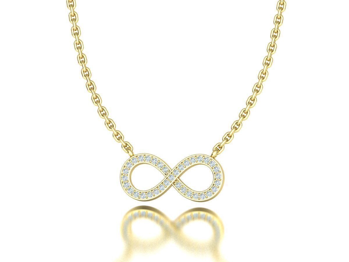 Infinity Endless Love Symbol Braclete or Necklace 3dmodel 3D model 3D ...