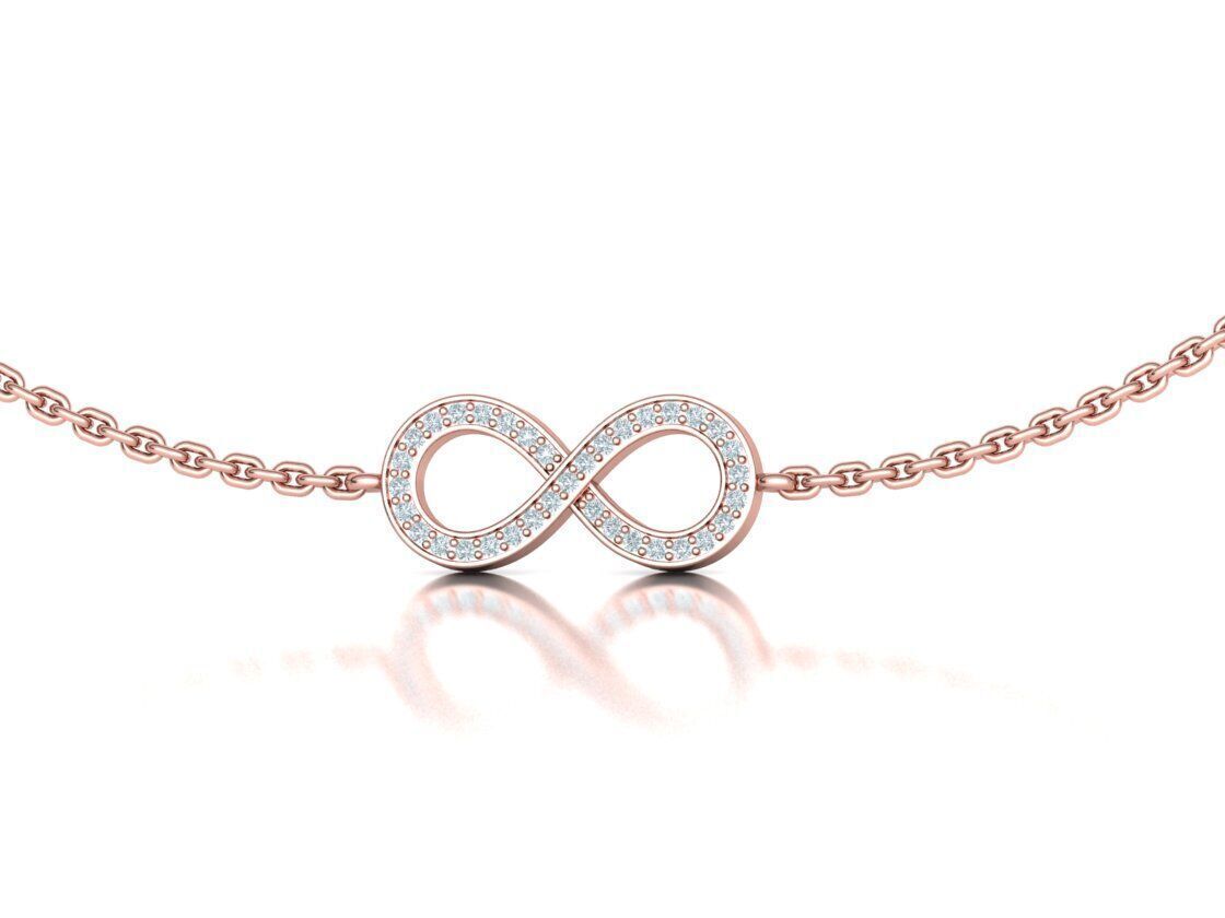 Infinity Endless Love Symbol Braclete or Necklace 3dmodel 3D model 3D ...
