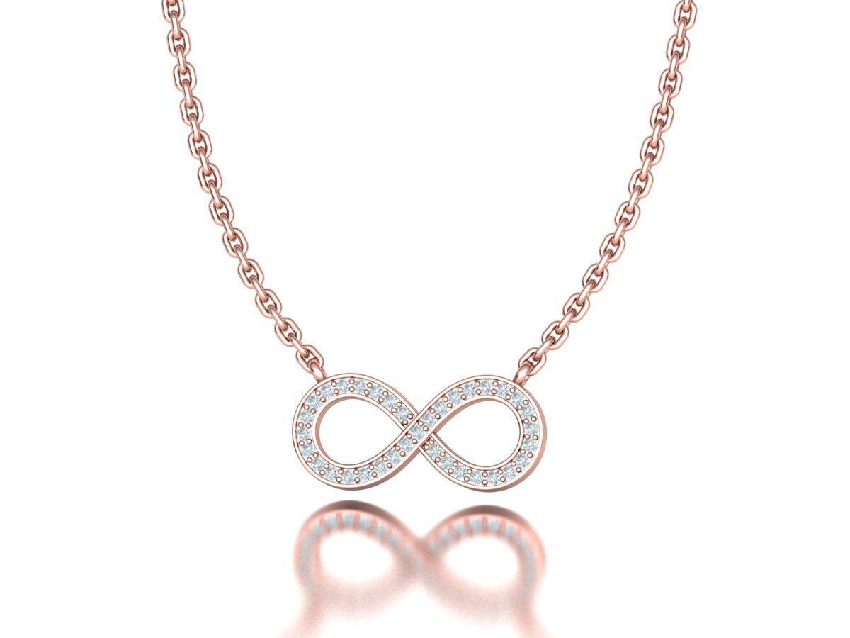 Infinity Endless Love Symbol Braclete or Necklace 3dmodel 3D model 3D ...