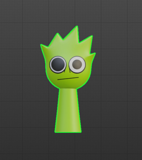 3D model Sprunki Incredibox OWAKCX Lime Low-poly VR / AR / low-poly ...