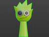 3D model Sprunki Incredibox OWAKCX Lime Low-poly VR / AR / low-poly ...