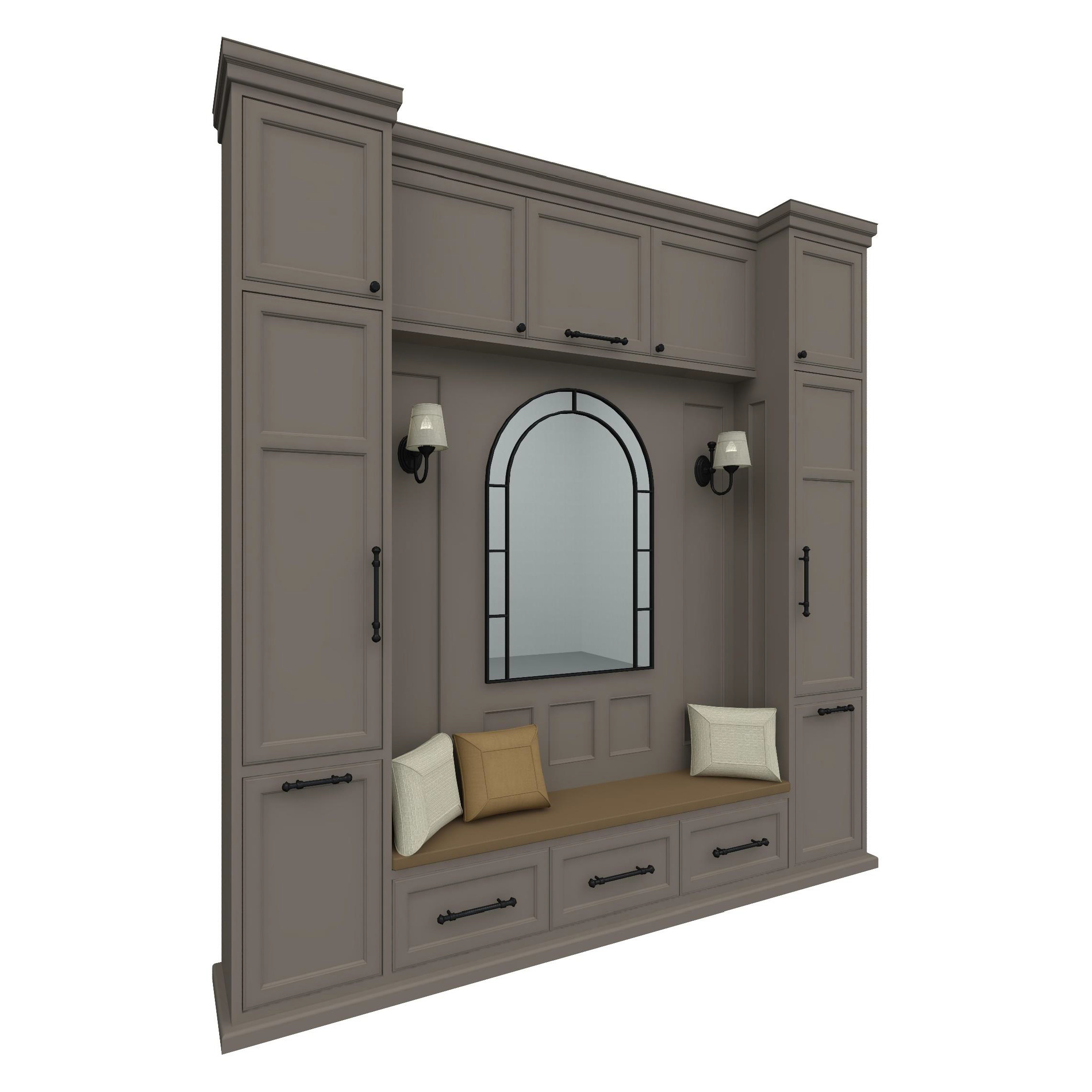 Parametric Entryway Closet and Shoe Rack Revit Family 3D model | CGTrader