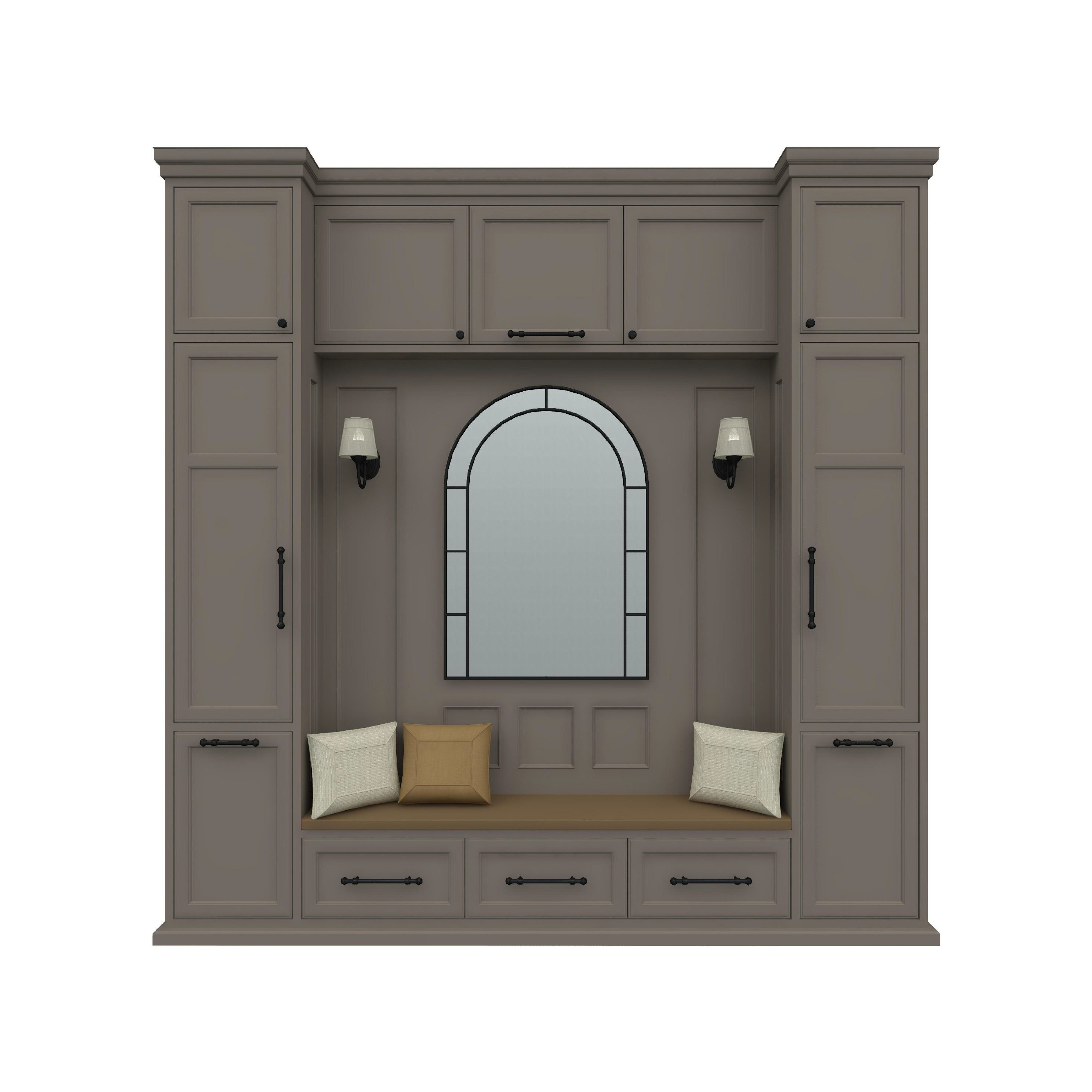 Parametric Entryway Closet and Shoe Rack Revit Family 3D model | CGTrader