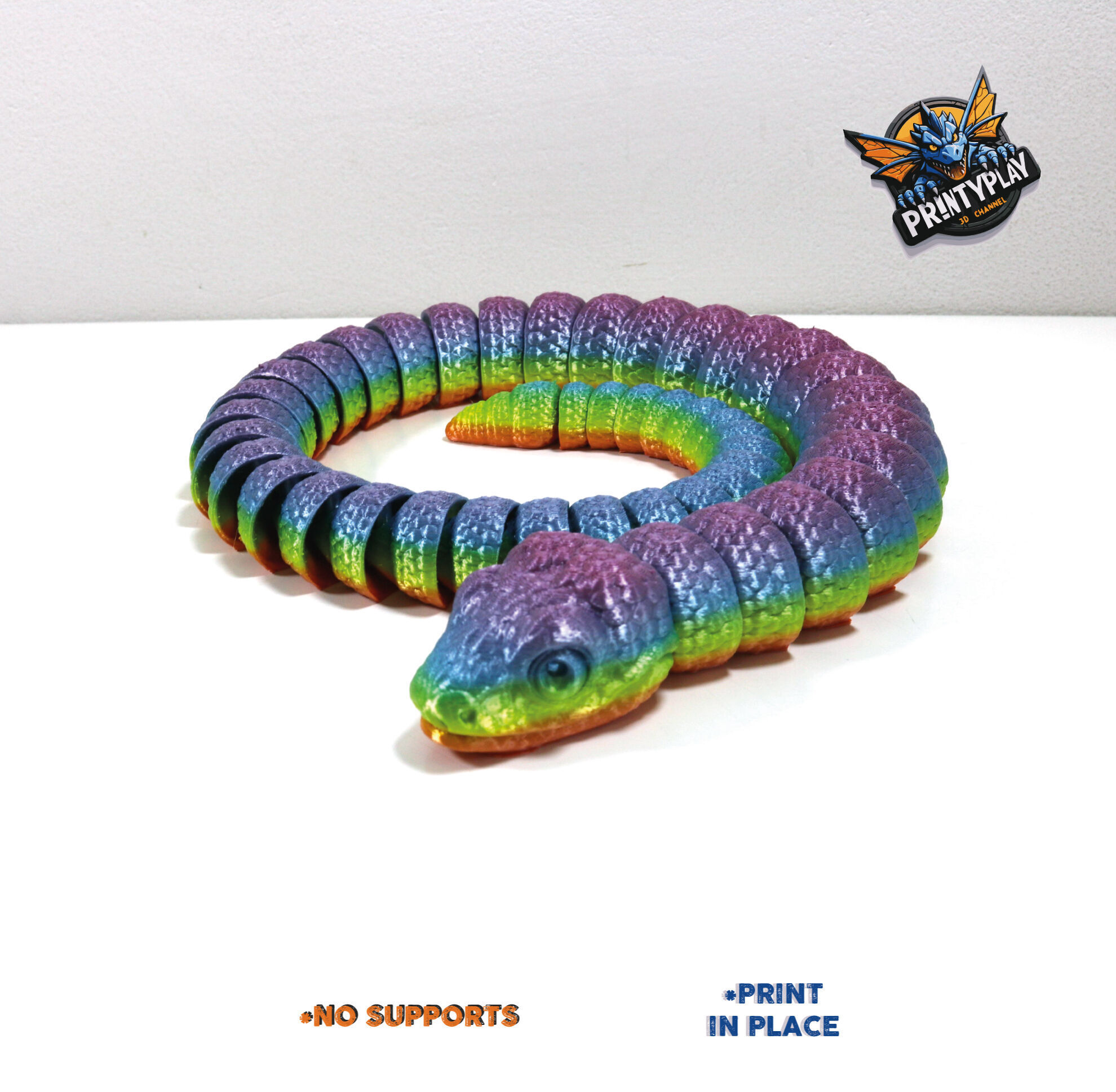 Poisonous amazon snake STL file for 3d printing 3D model 3D printable ...