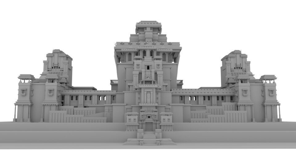 3D model Small Palace VR / AR / low-poly | CGTrader