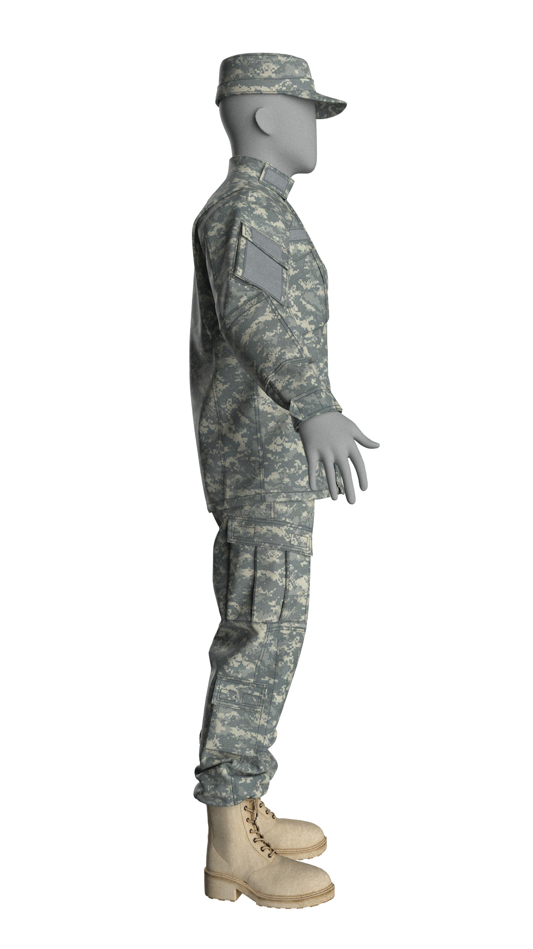 ACU Army Combat Uniform - Marvelous Designer 3D model | CGTrader