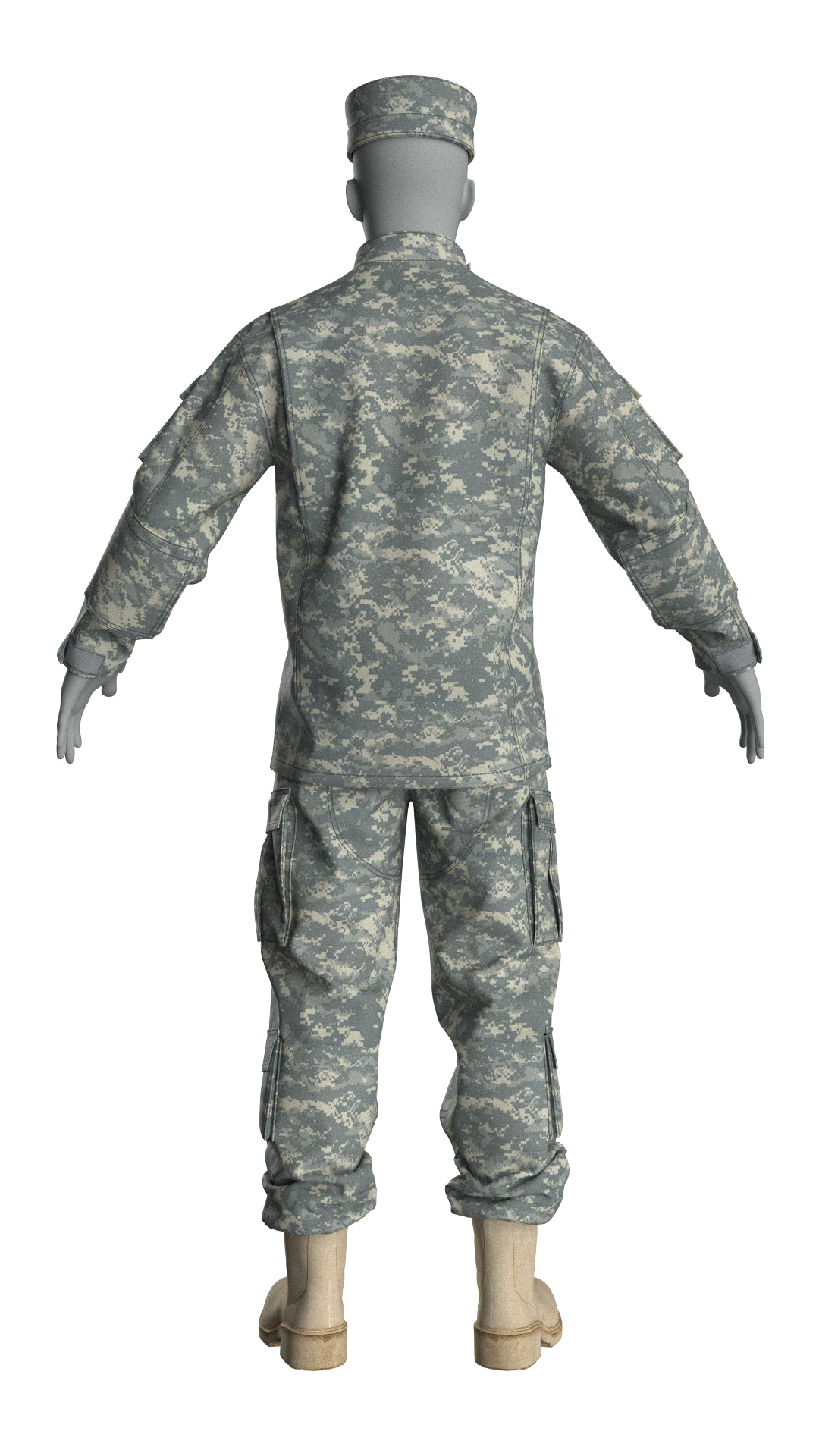 ACU Army Combat Uniform - Marvelous Designer 3D model | CGTrader