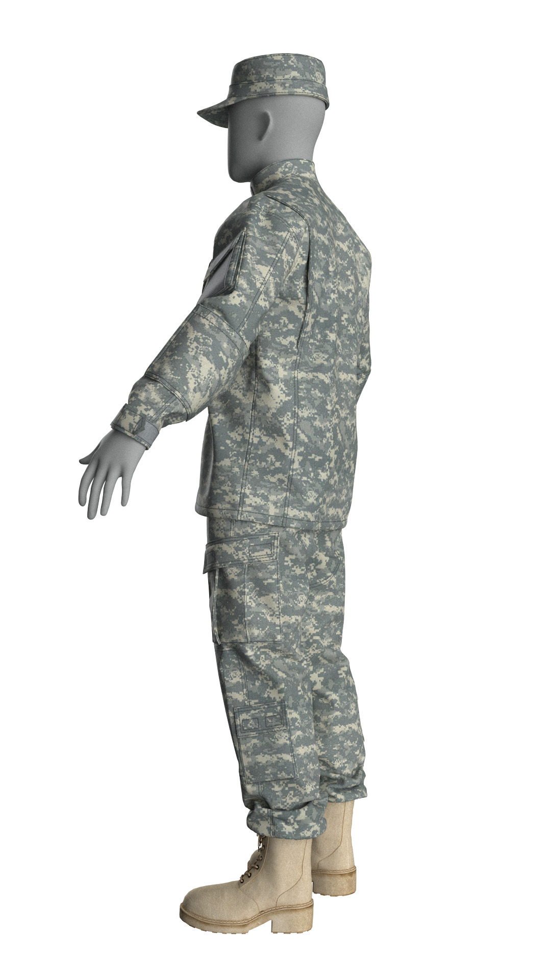 ACU Army Combat Uniform - Marvelous Designer 3D model | CGTrader