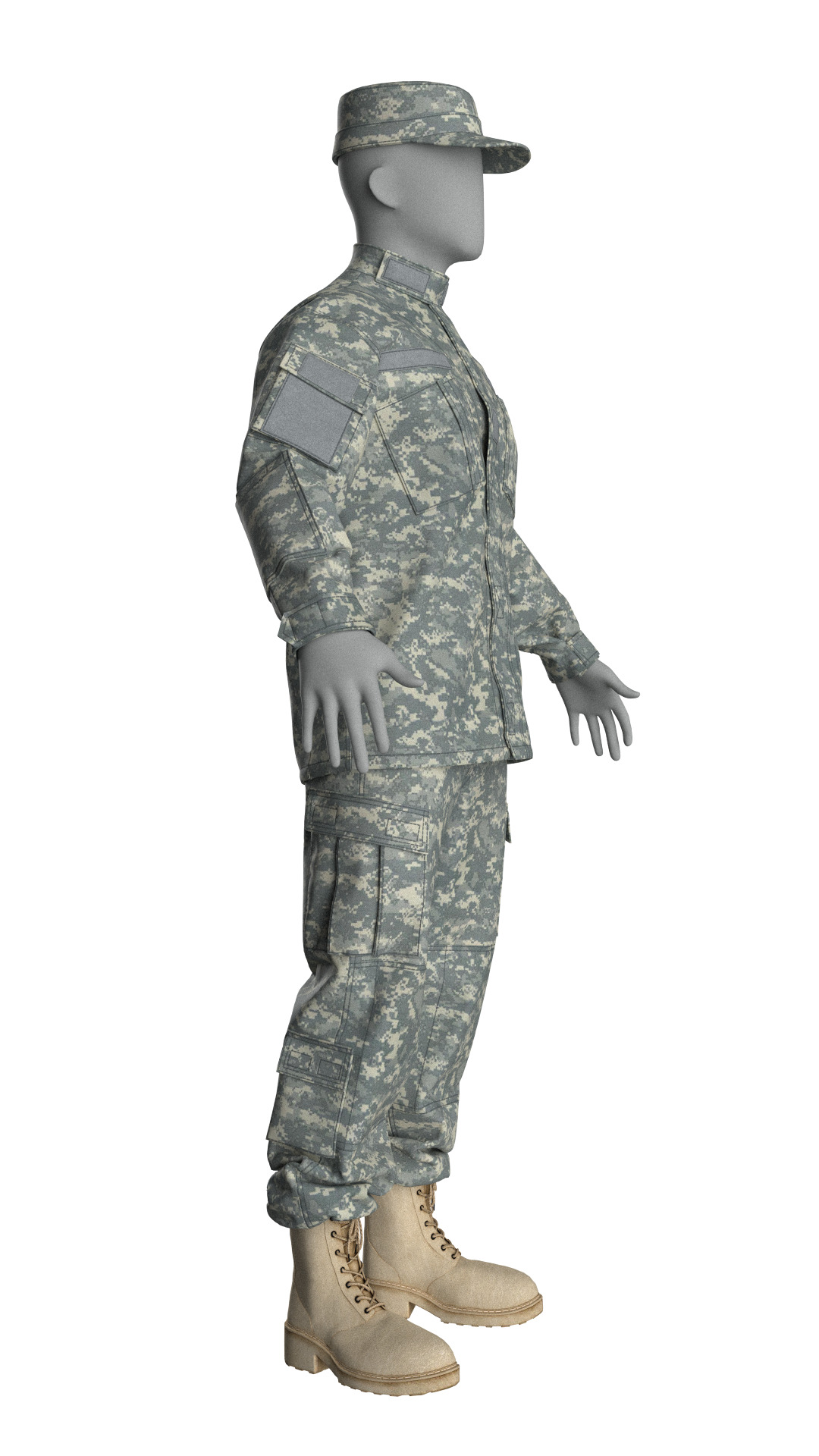 ACU Army Combat Uniform - Marvelous Designer 3D model | CGTrader