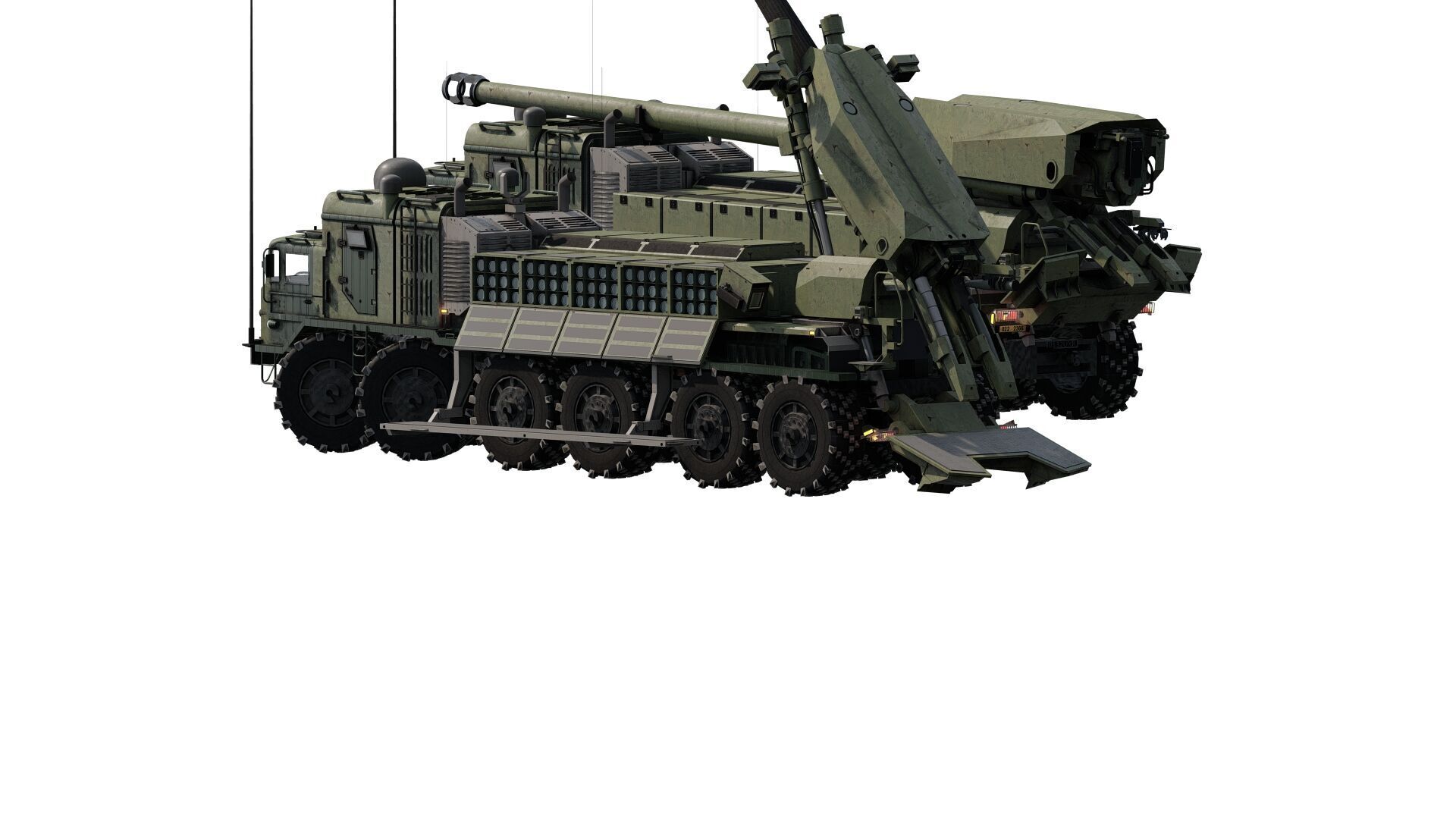 Russian self-propelled artillery system 3D model | CGTrader