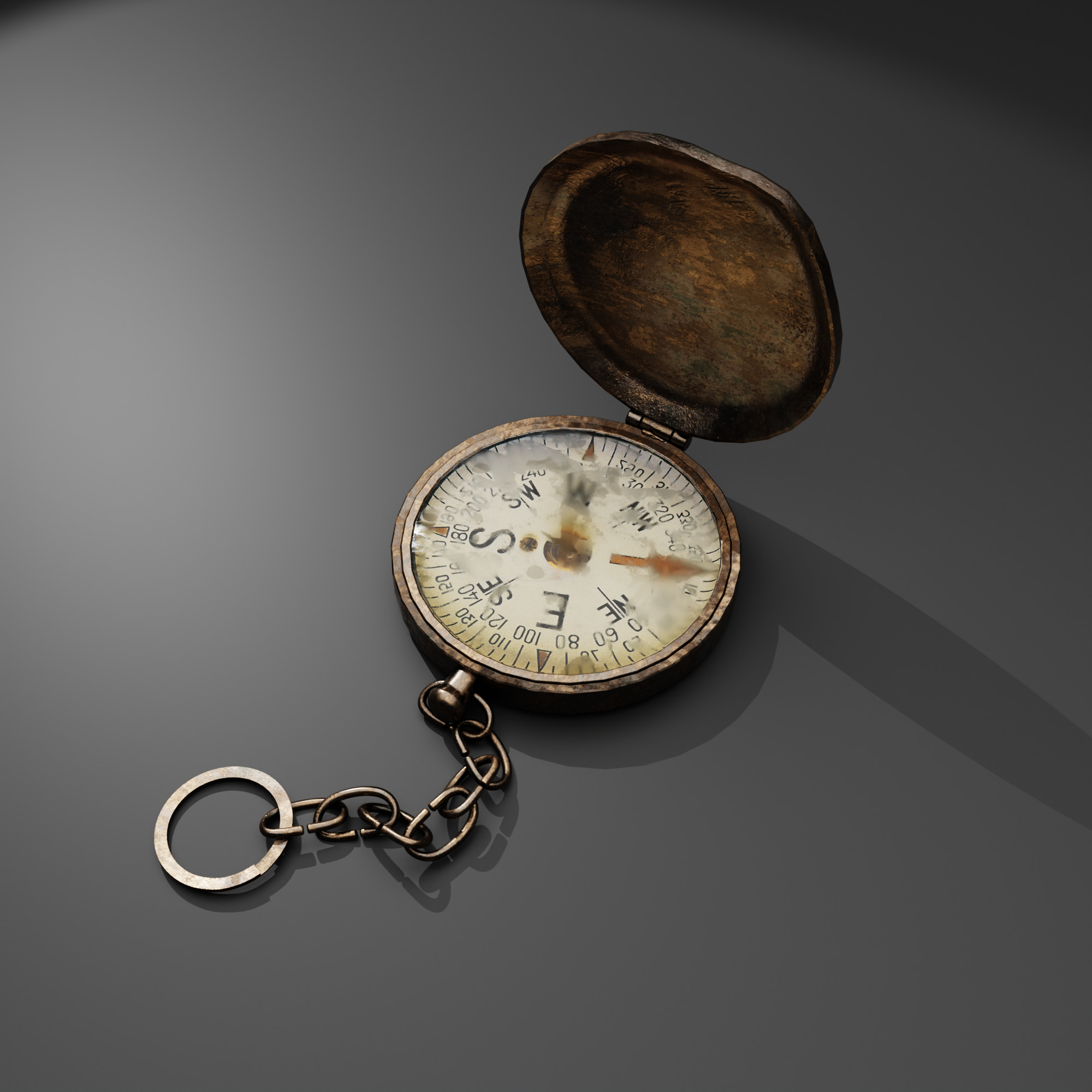 3D model Antique Pocket Compass VR / AR / low-poly | CGTrader