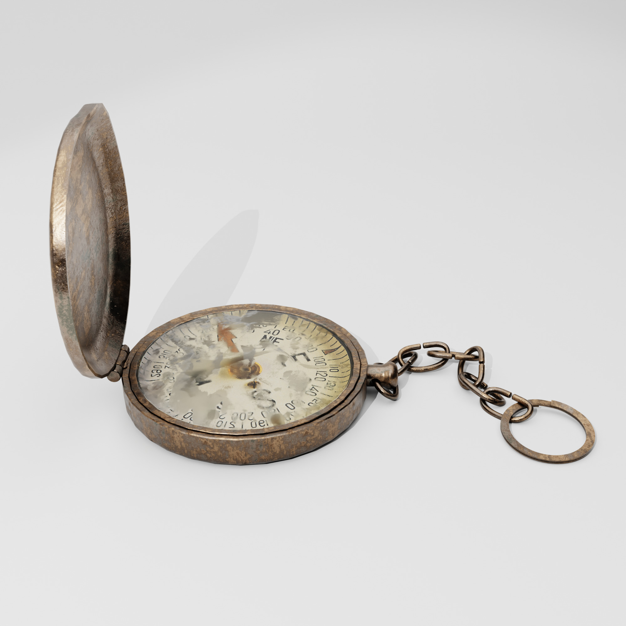 3D model Antique Pocket Compass VR / AR / low-poly | CGTrader