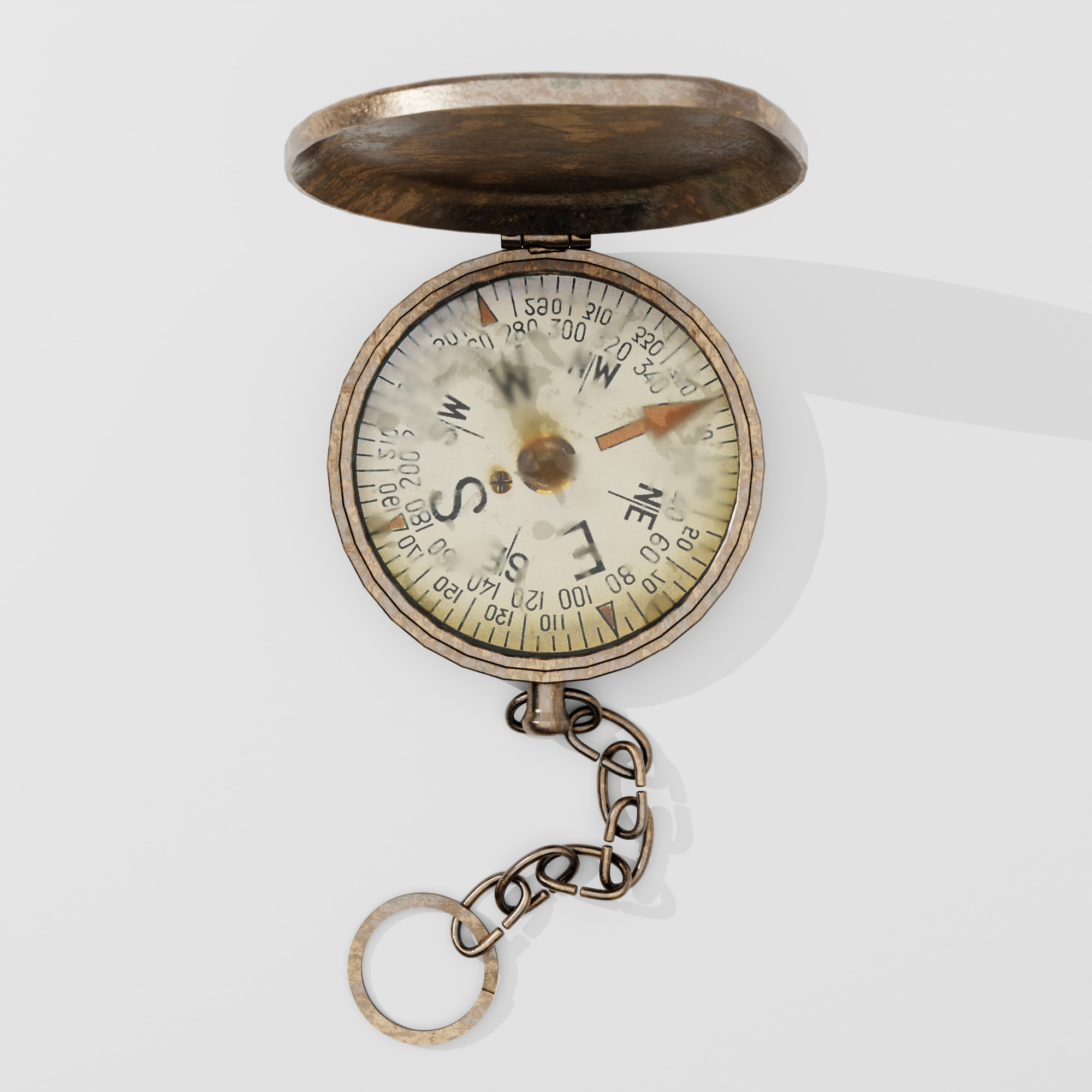 3D model Antique Pocket Compass VR / AR / low-poly | CGTrader