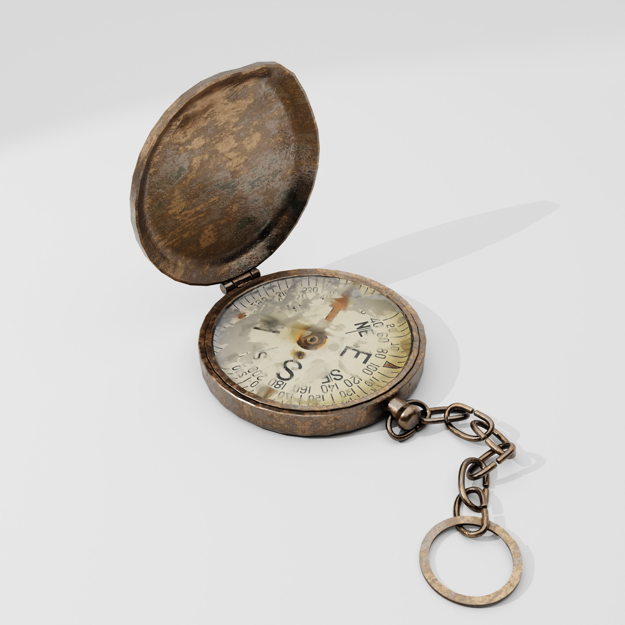 3D model Antique Pocket Compass VR / AR / low-poly | CGTrader