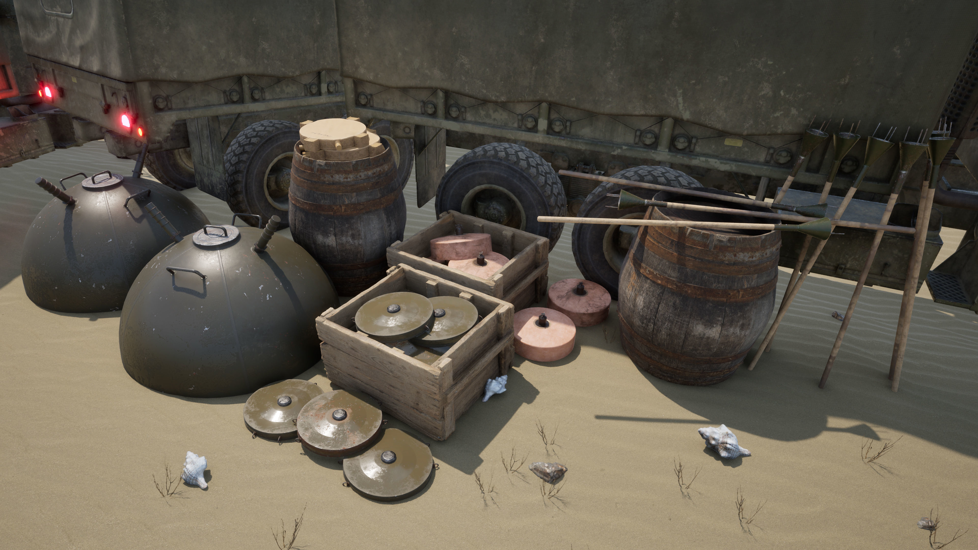 Japanese WW2 Mine Pack 3D Model Collection | CGTrader