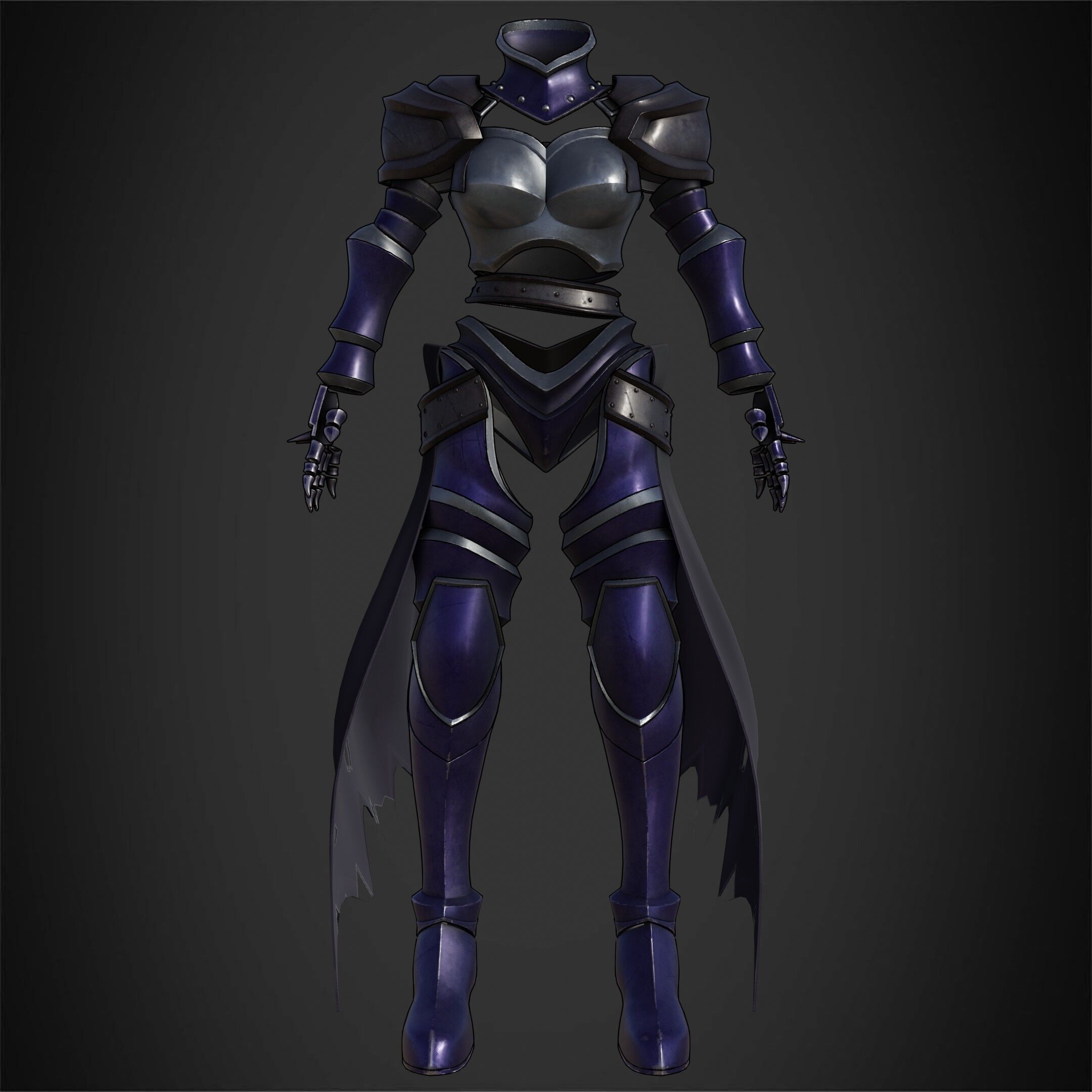 Overlord Albedo Armor for Cosplay 3D model 3D printable | CGTrader