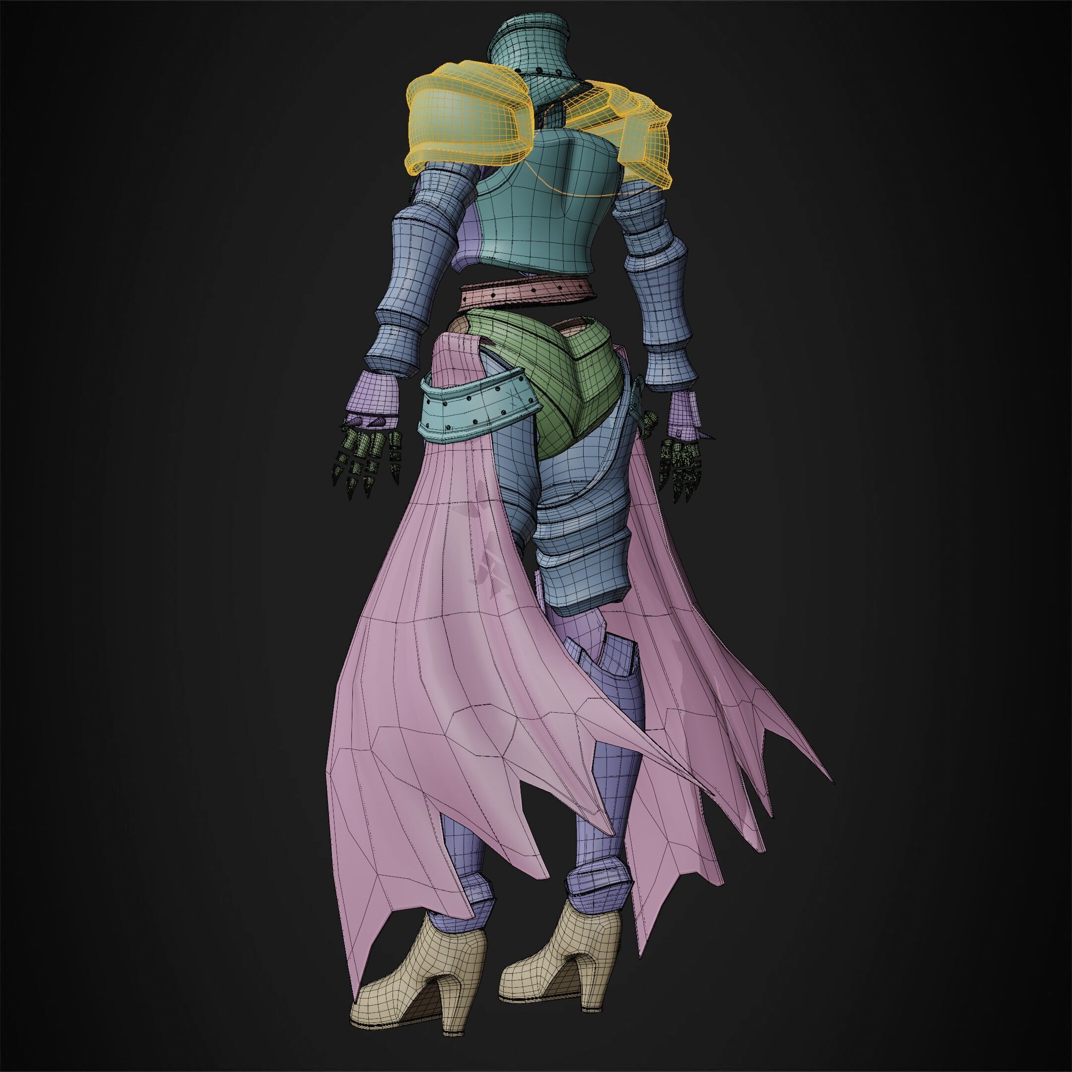 Overlord Albedo Armor for Cosplay 3D model 3D printable | CGTrader