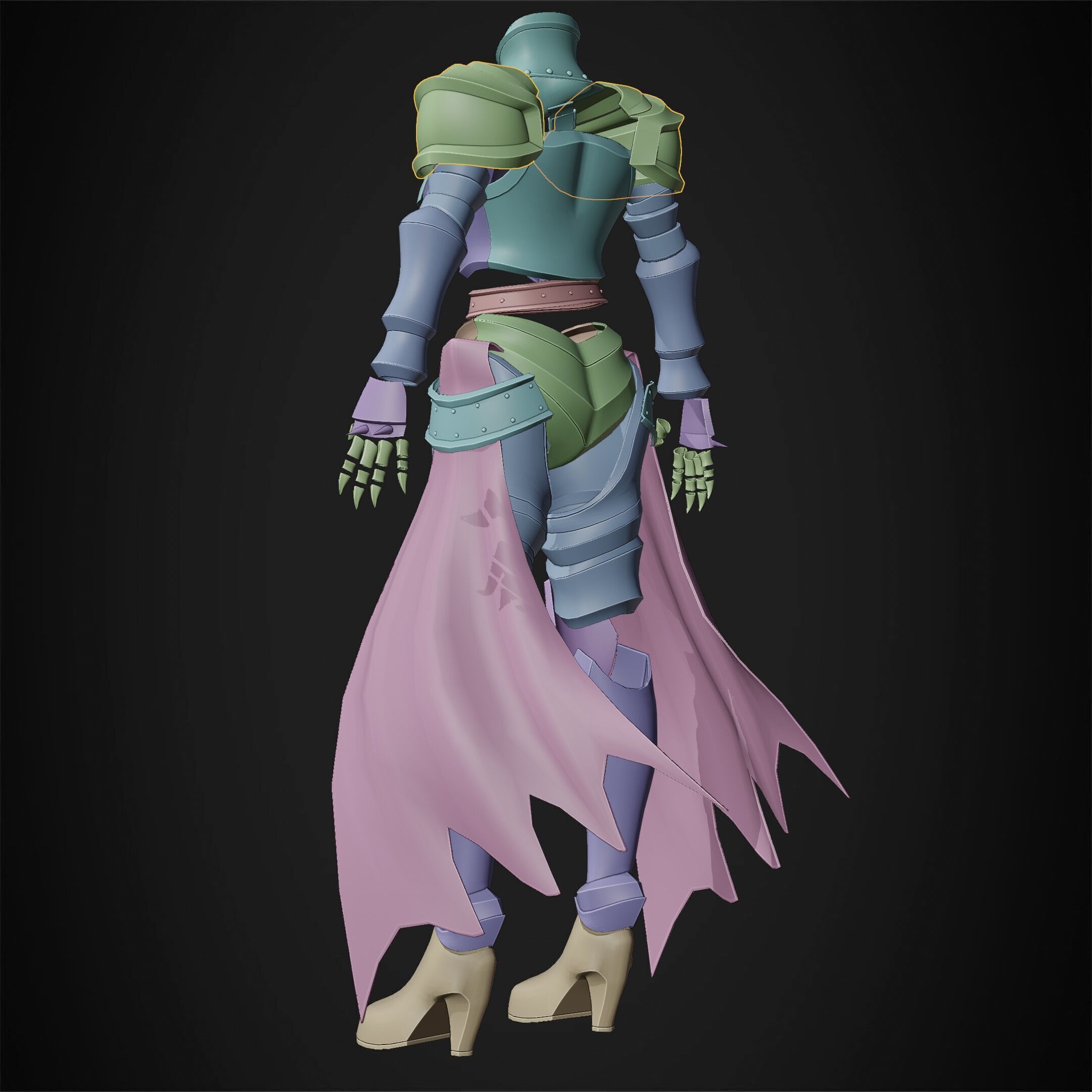 Overlord Albedo Armor for Cosplay 3D model 3D printable | CGTrader