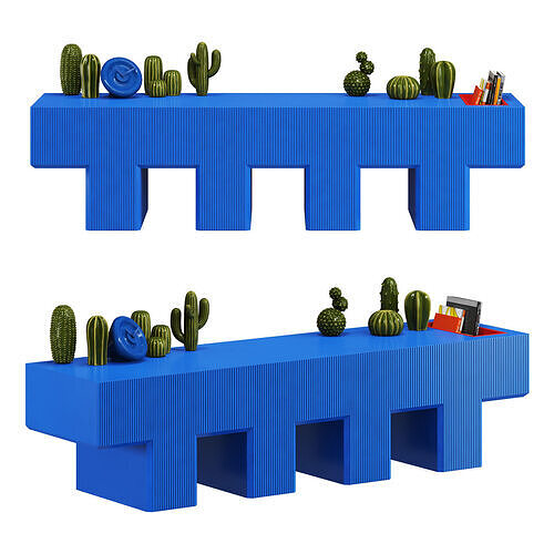 Yet Design Studio Lego Bench 3D model | CGTrader