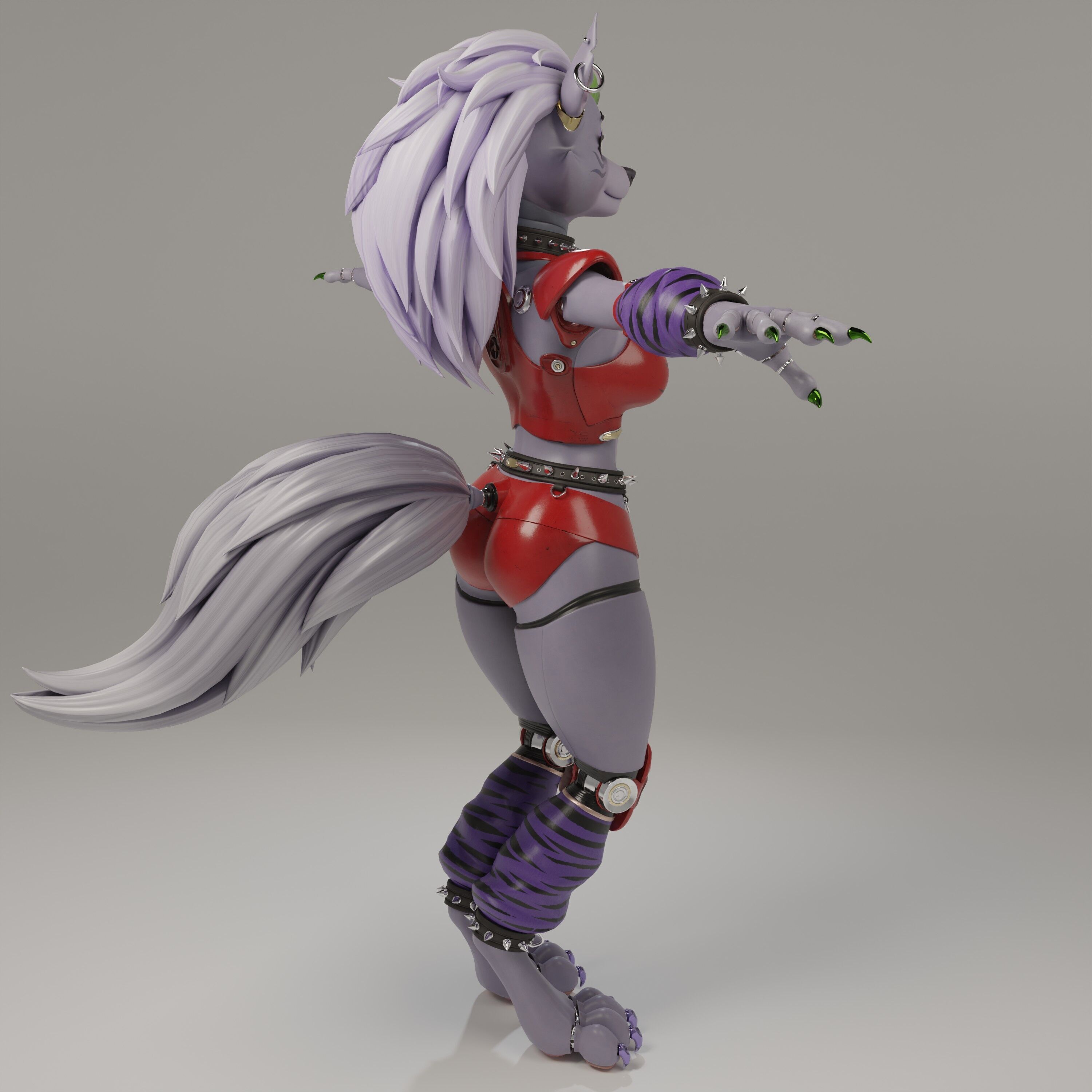3D model Roxanne Wolf FNAF Blender SFM Gmod VR / AR / low-poly | CGTrader