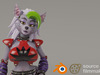 3D model Roxanne Wolf FNAF Blender SFM Gmod VR / AR / low-poly | CGTrader