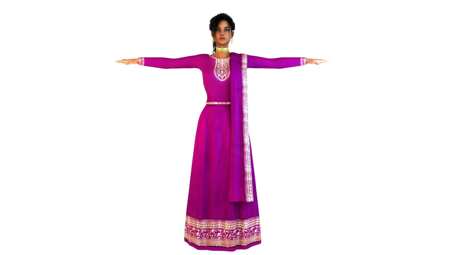 Indian Girl Model 3d Model Cgtrader