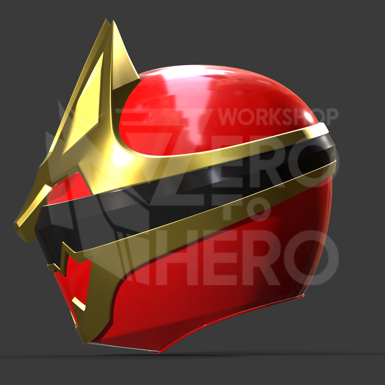 No1 Sentai Gozyuger - Gozyuger Red Helmet 3D model 3D printable | CGTrader