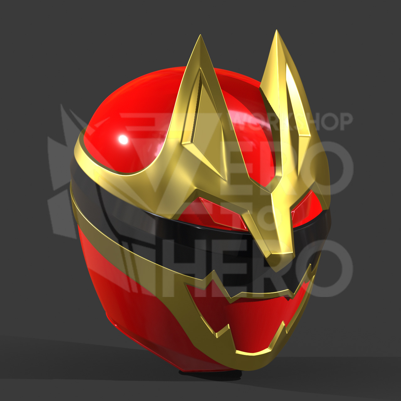 No1 Sentai Gozyuger - Gozyuger Red Helmet 3D model 3D printable | CGTrader