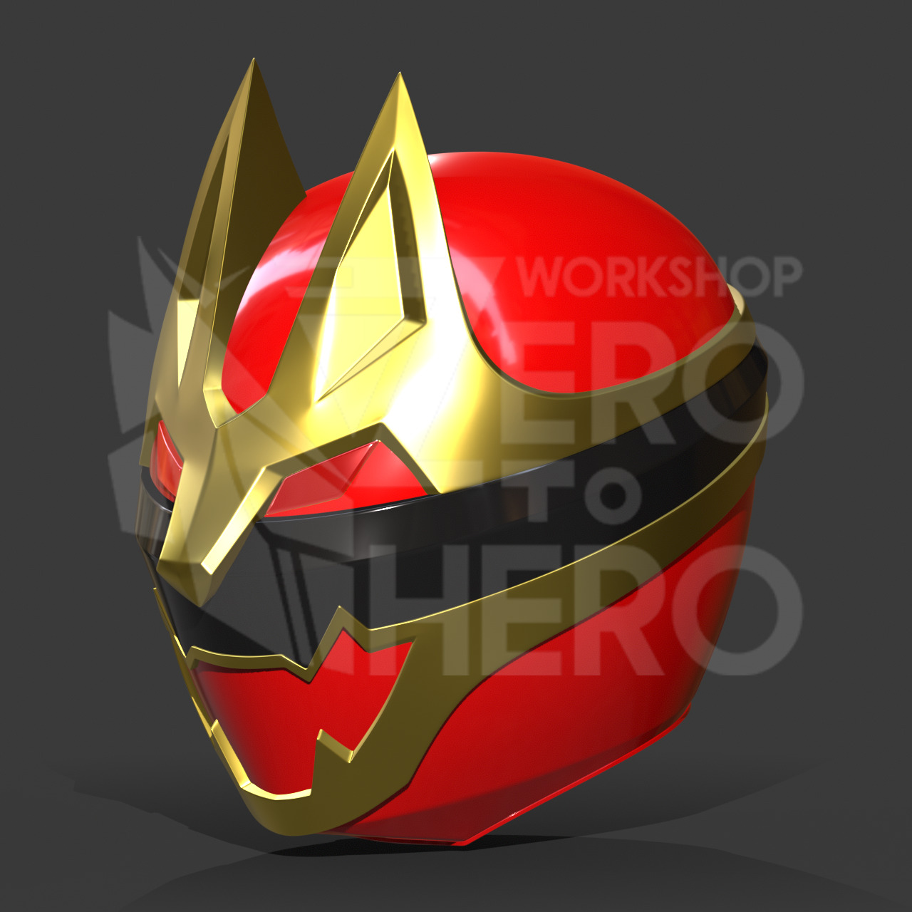 No1 Sentai Gozyuger - Gozyuger Red Helmet 3D model 3D printable | CGTrader