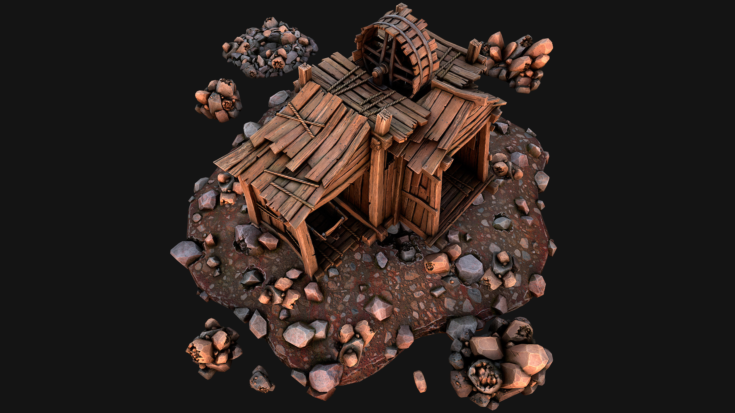 3D model Medieval Copper Ore Mine VR / AR / low-poly | CGTrader