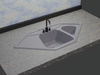 angular sink free 3D model | CGTrader