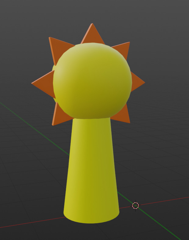 3D model Sprunki 3D Incredibox Mr Sun Character Low-poly VR / AR / low ...