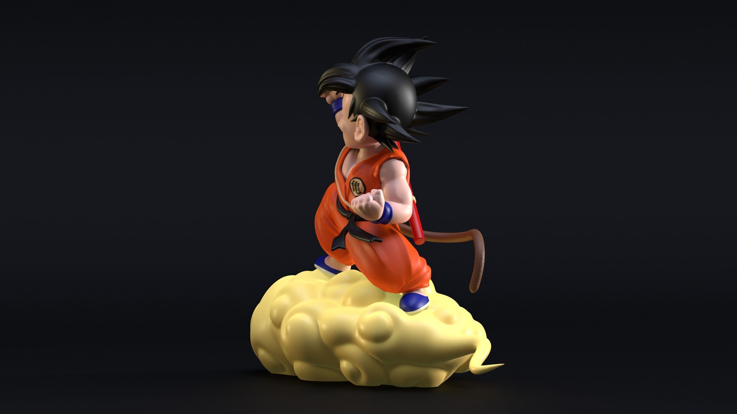 Son Goku from Dragon Ball 3D model 3D printable | CGTrader