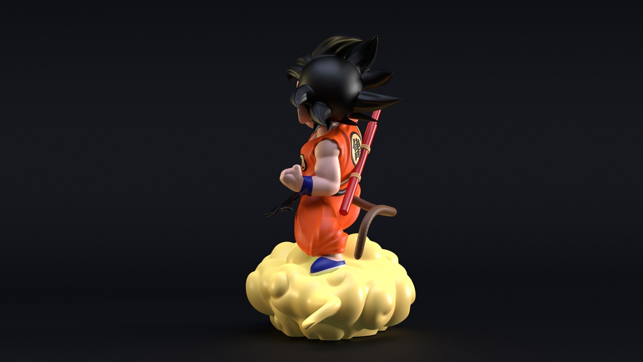 Son Goku from Dragon Ball 3D model 3D printable | CGTrader