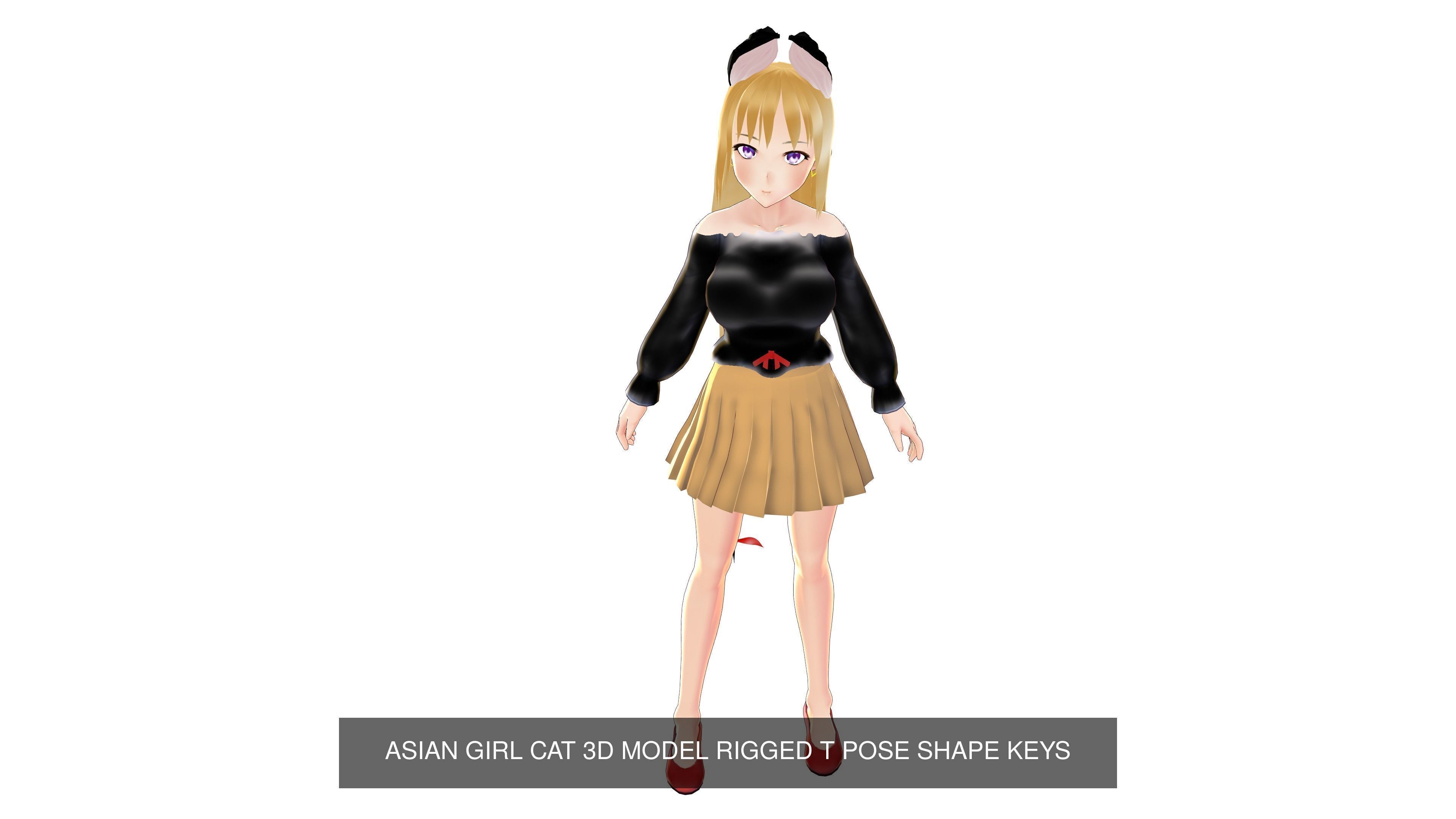 3D Models Anime Collection Innovative and Cute VR / AR / low-poly ...