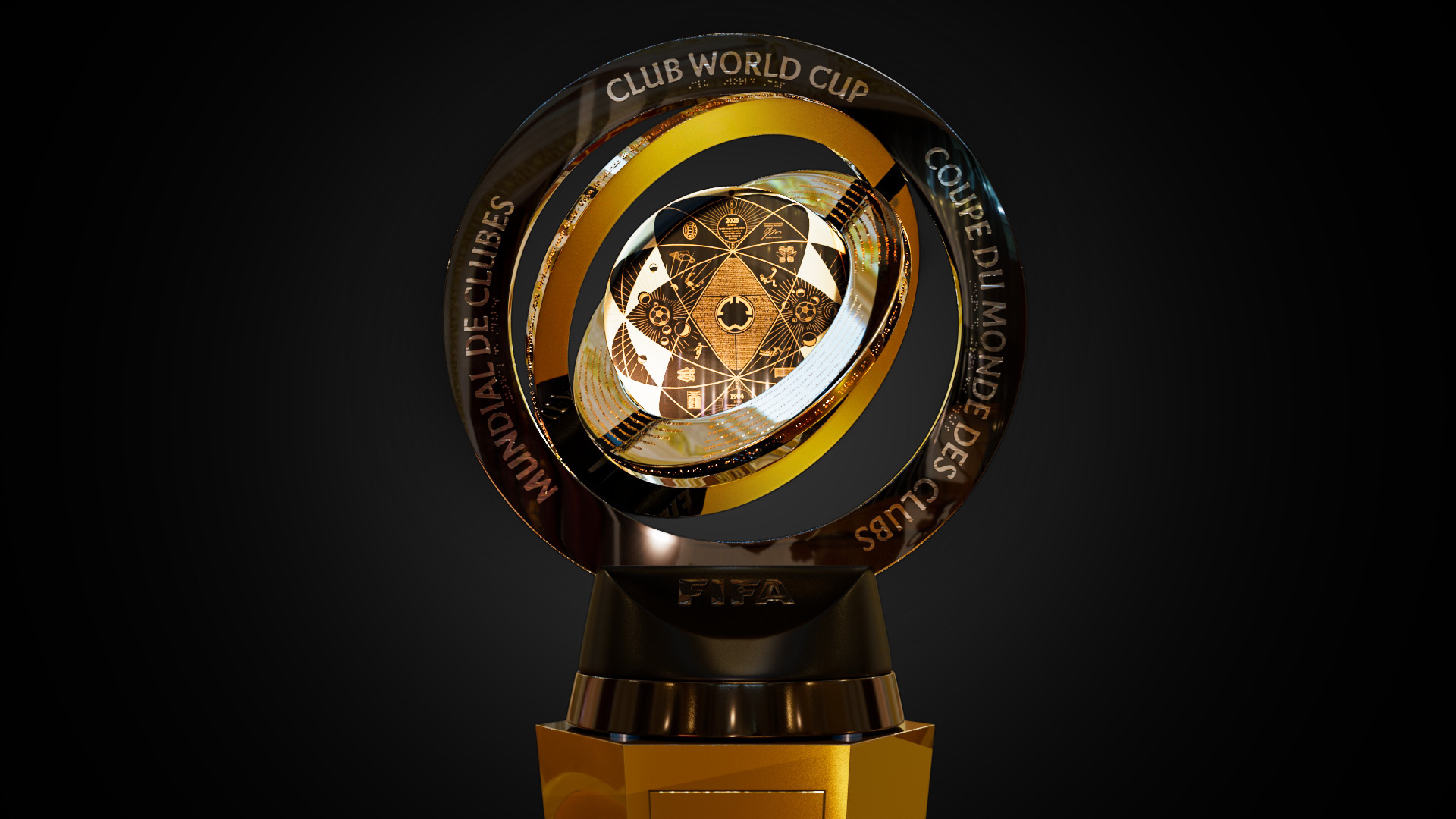 FIFA Club World Cup 2025 Trophy award N base -Animated-printable 3D ...