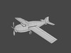 3D model LowPoly Cartoon Propeller Plane Blender 3D Model VR / AR / low ...