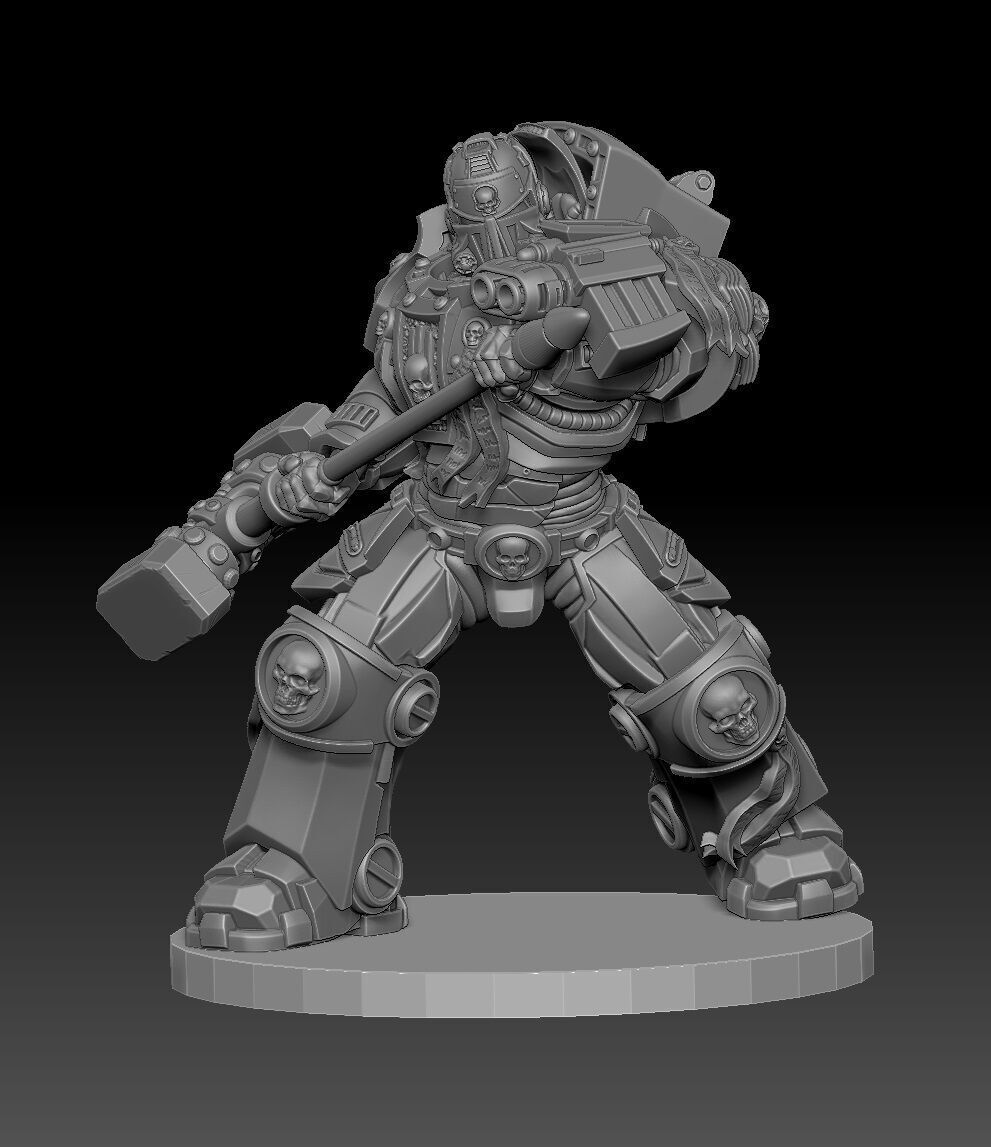 Free Wargaming Miniature STL for 3D Printing free 3D model 3D printable ...