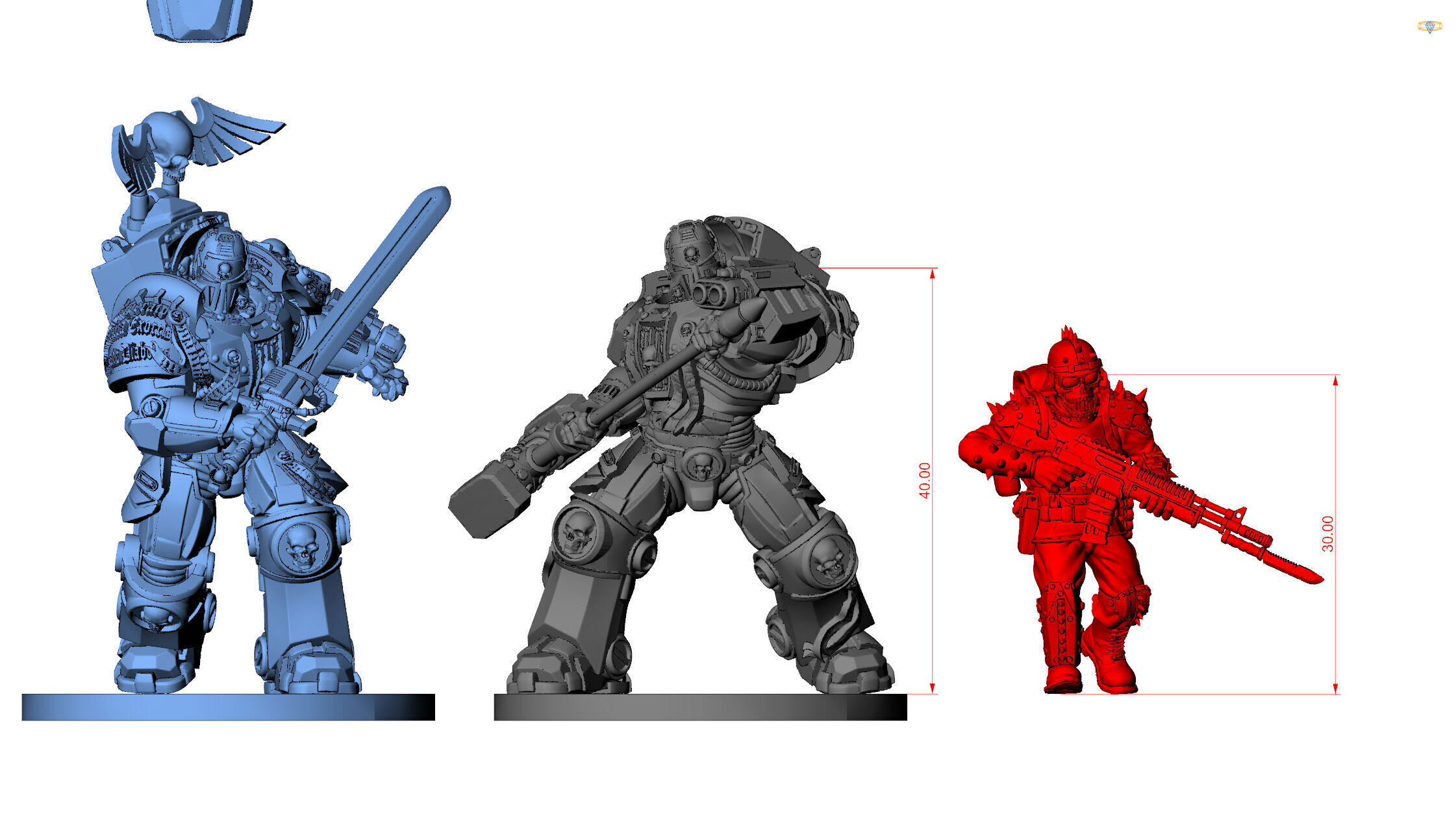 Free Wargaming Miniature STL for 3D Printing free 3D model 3D printable ...