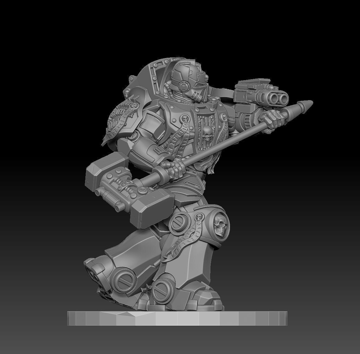 Free Wargaming Miniature STL for 3D Printing free 3D model 3D printable ...